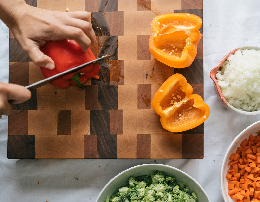 End Grain Cutting Board | Pocket Handle Style – JOHI